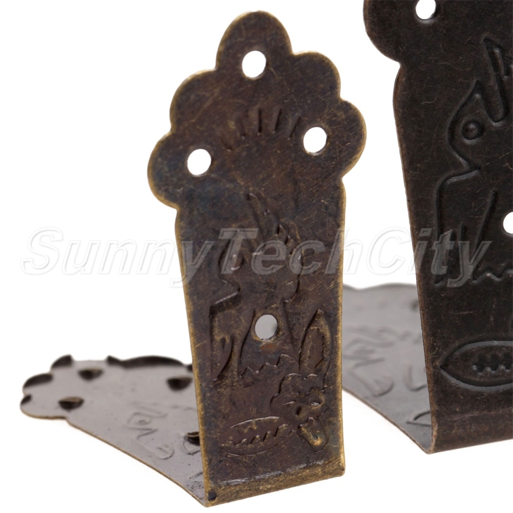 12/20/40x Antique Bird Flower Box Corner Guards Brackets Case Corner ...